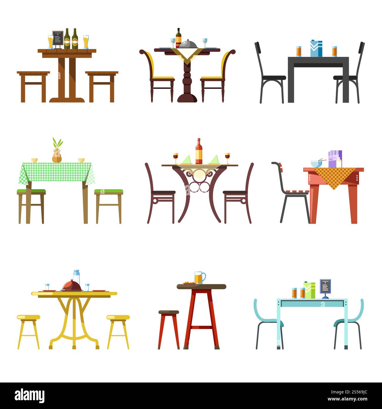 Reserved table at pub Stock Vector Images - Alamy