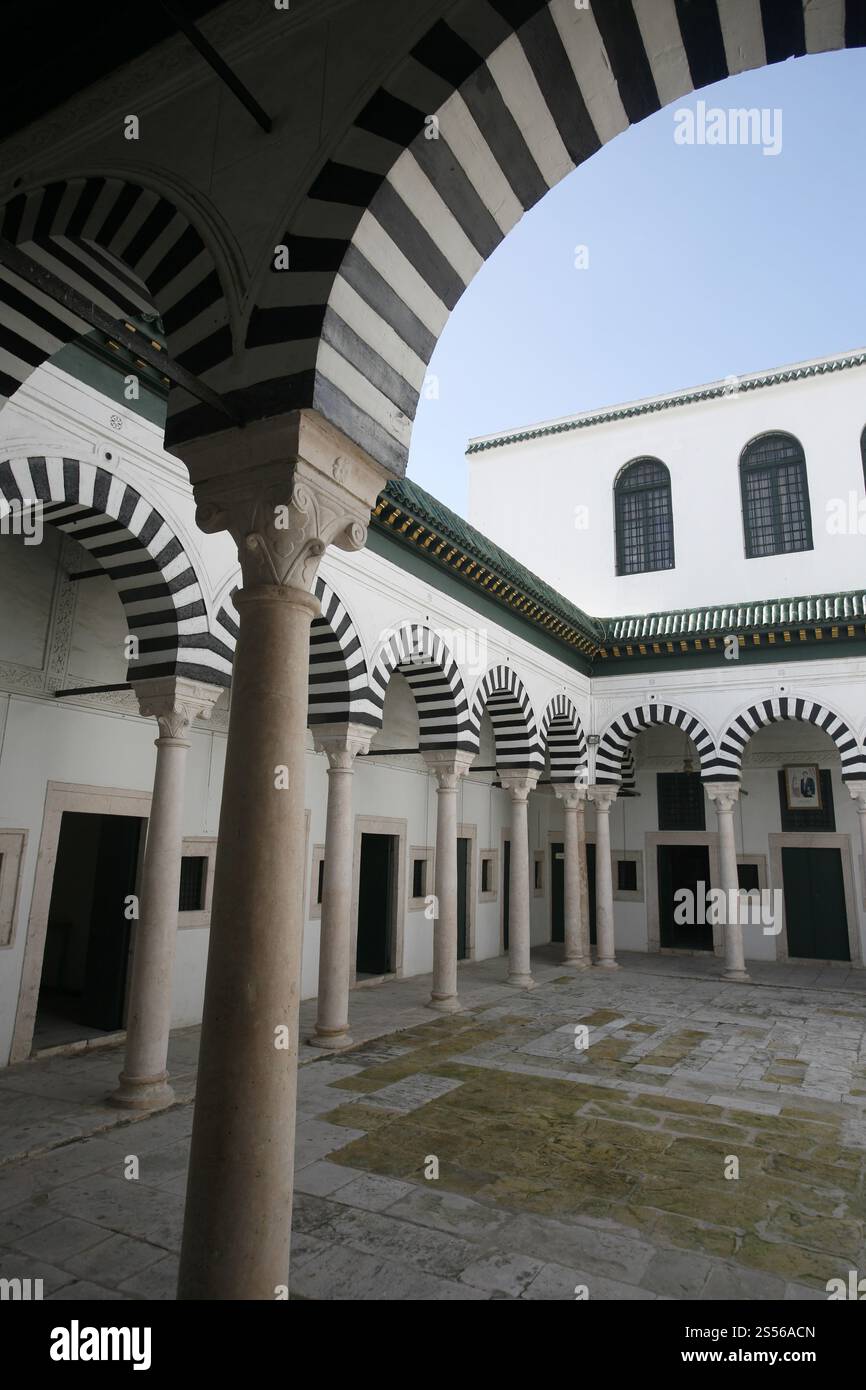 a alley in the Old City of Tunis in north of Tunisia in North Africa ...