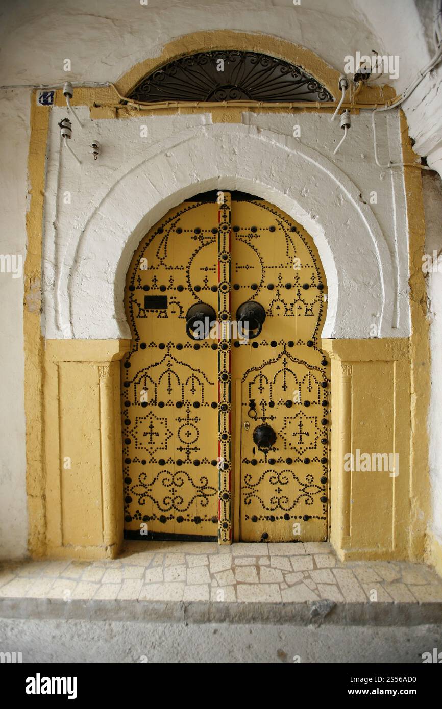 a Traditional Tunisian Door in a Marketstreet in the Gold Souq, Market ...