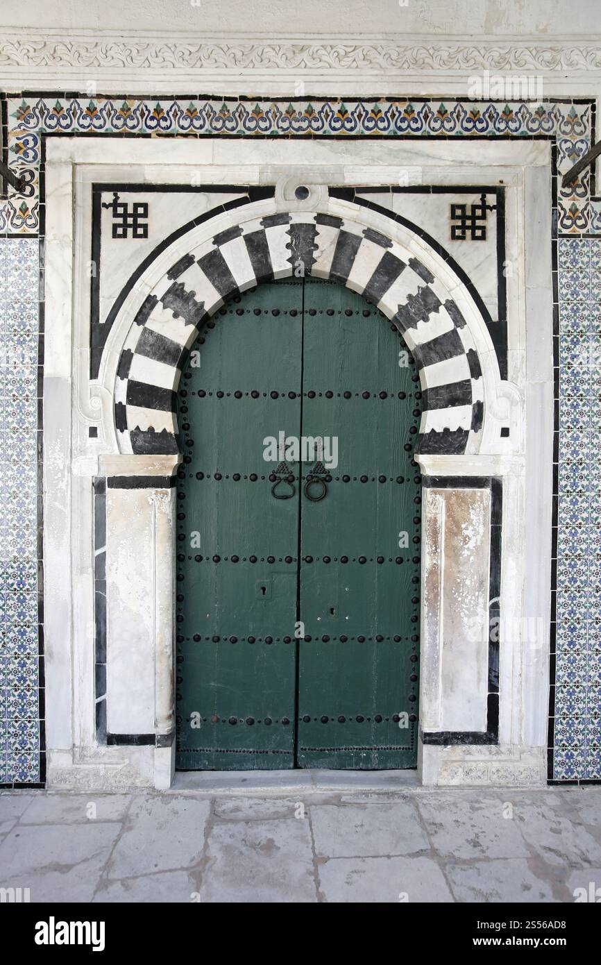 a Traditional Tunisian Door in a Marketstreet in the Gold Souq, Market ...