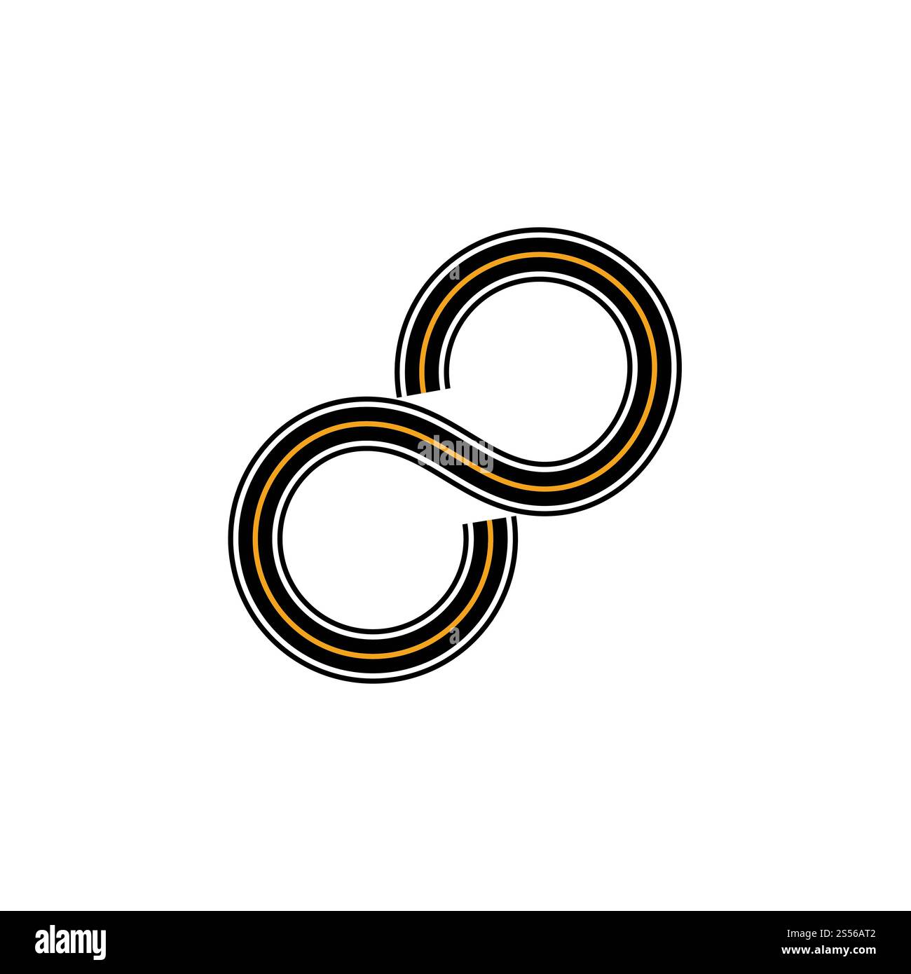 Infinity Way logo and symbol illustration vector design Stock Photo - Alamy