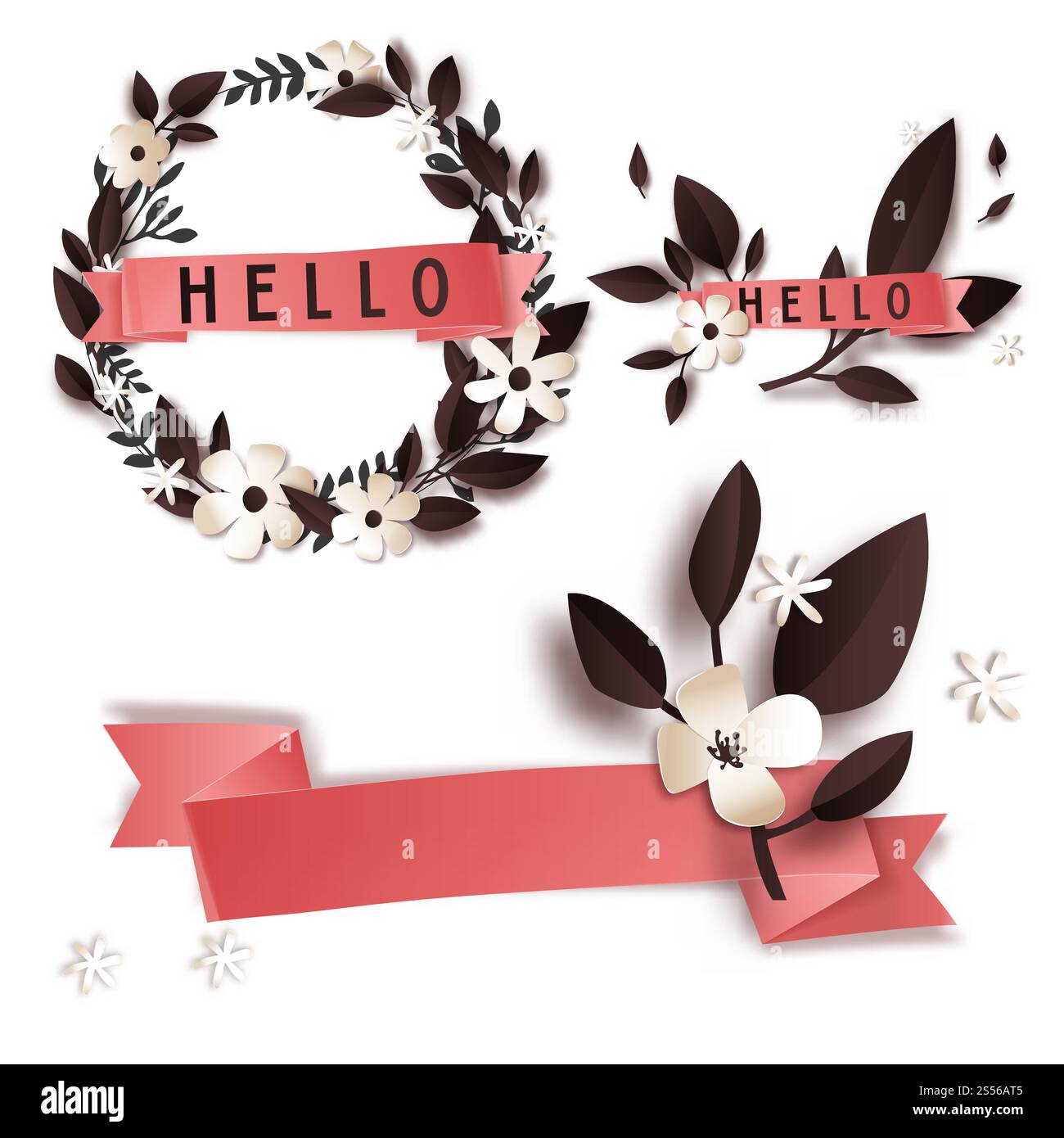 Invitation embellishment Cut Out Stock Images & Pictures - Alamy