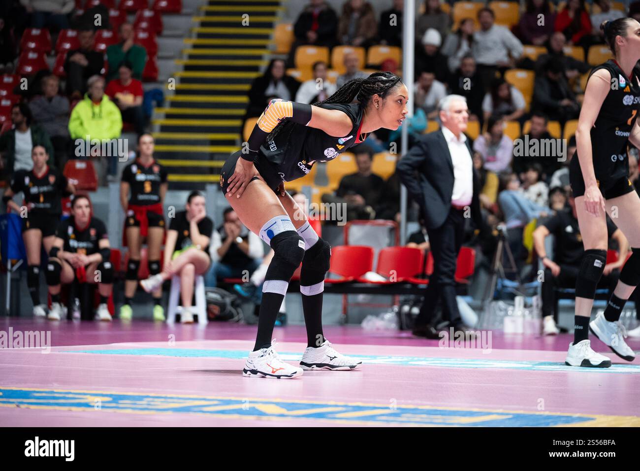 Rome, Italy. 12th Jan, 2025. Wilma Salas Rosell of Smi Roma Volley seen ...