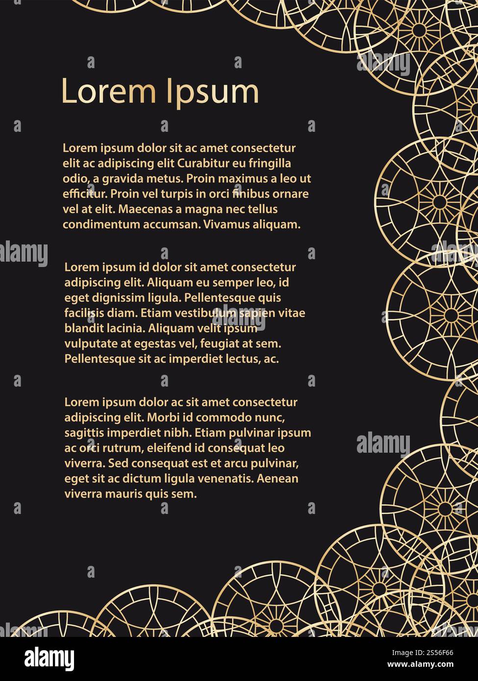 Esoteric geometric pentagram banner and poster or background template ...