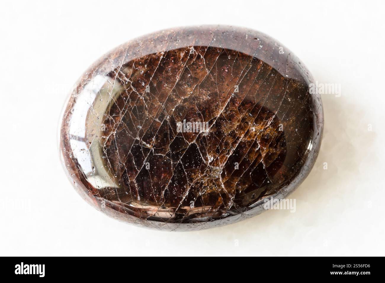 closeup of sample of natural mineral from geological collection ...