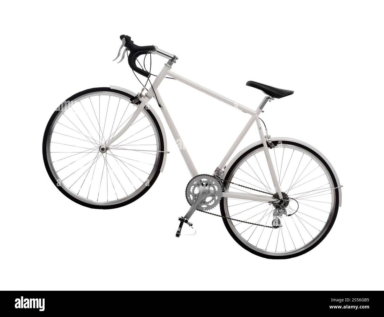 Bicycle isolated on white background Stock Photo - Alamy