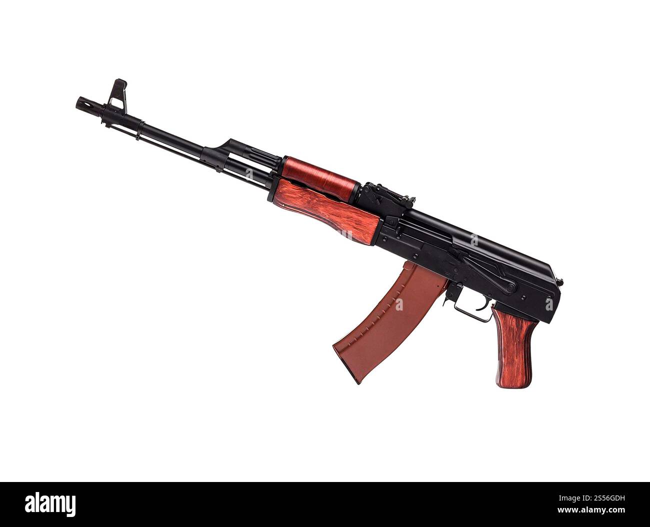 AK 47 isolated on white background. AK 47 on white background Stock ...