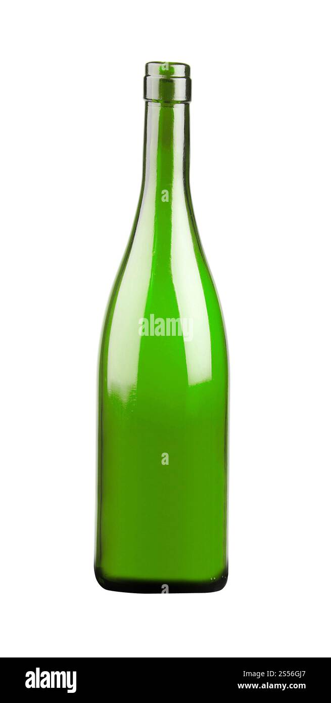 empty bottle of champaign isolated on white background. empty bottle of ...