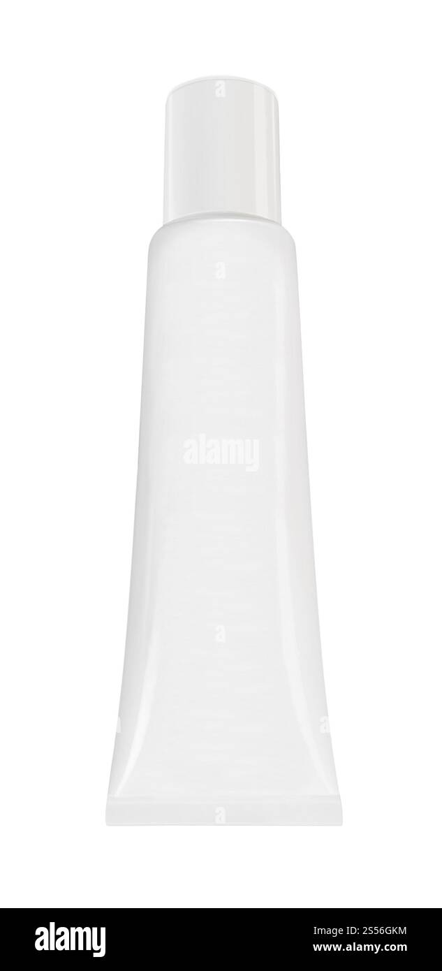 white tube isolated on white background. white tube Stock Photo - Alamy