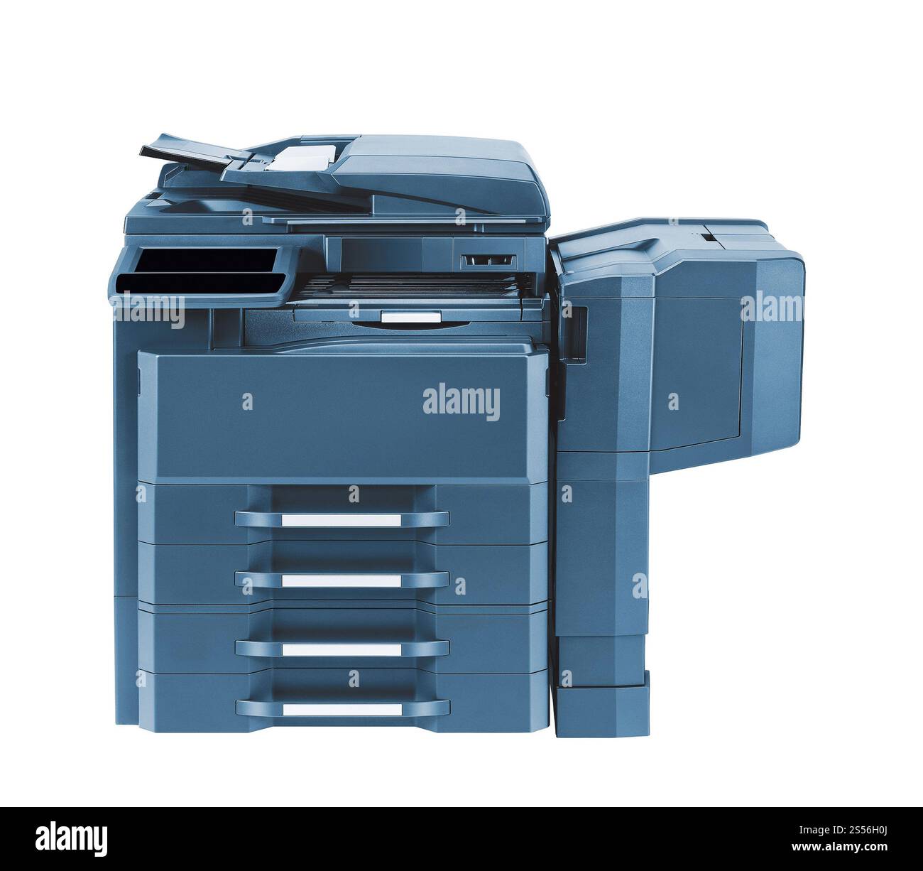 multifunction laser printer isolated on white background. multifunction ...