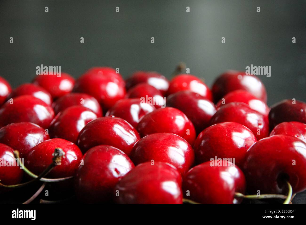 Bunch of organic fresh cherries. Background wallpaper. Fresh cherries ...