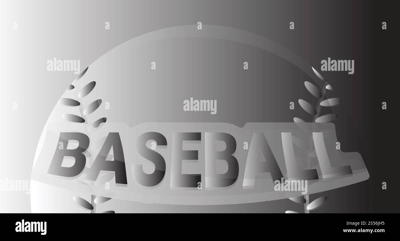 Baseball concept banner. Cartoon illustration of baseball vector ...