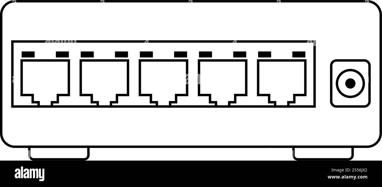 Ethernet Switch Icon. Outline Simple Design With Editable Stroke ...
