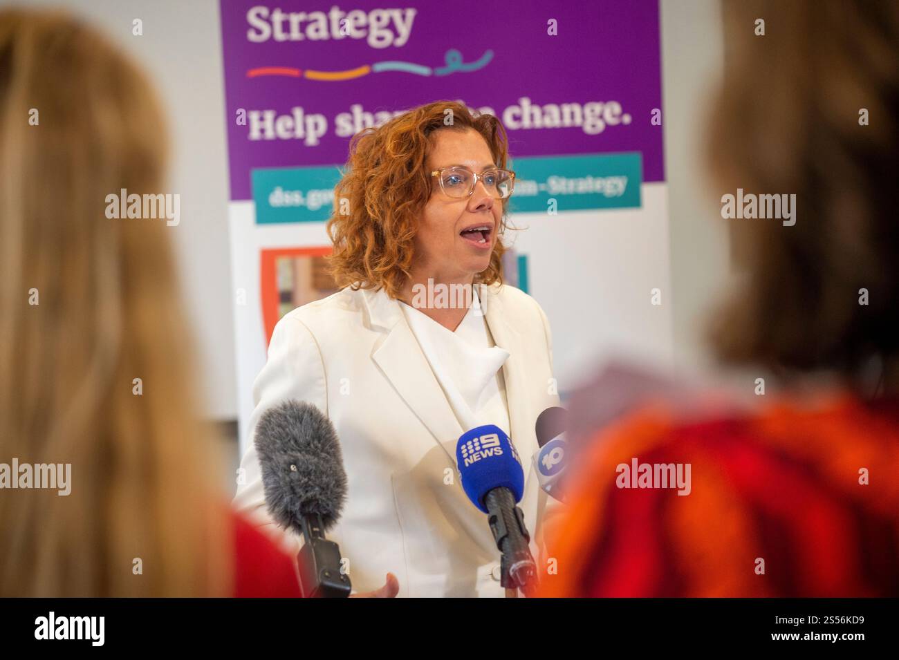 Perth, Australia. 14th Jan, 2025. Minister for Social Services Amanda ...