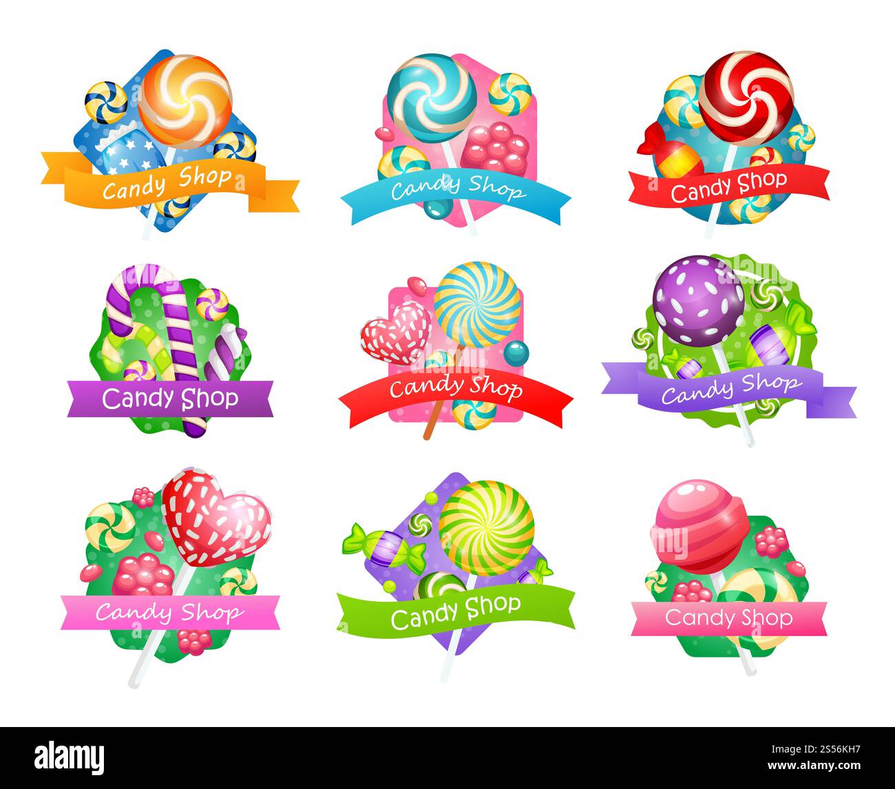 Big set of sweets shop items hi-res stock photography and images - Alamy