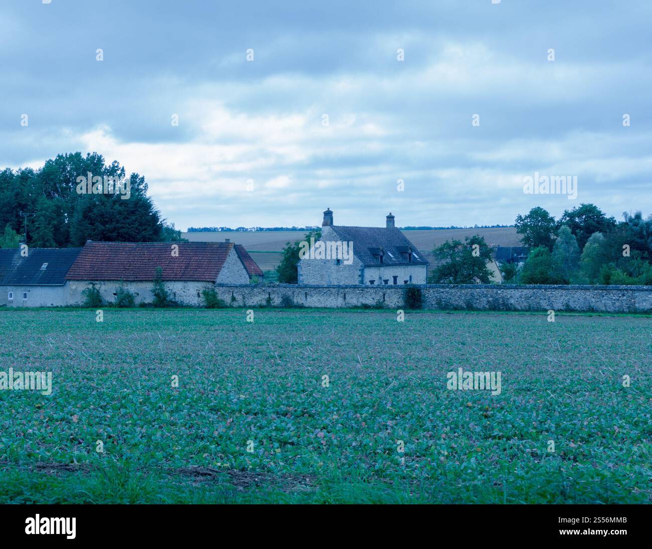A farm and homestead on the Veloscenie bike route near Maintenon ...