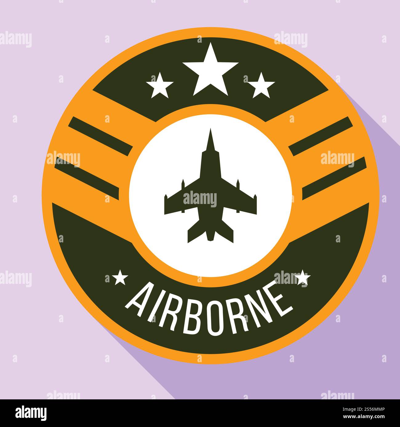 Airborne logo. Flat illustration of airborne vector logo for web design ...