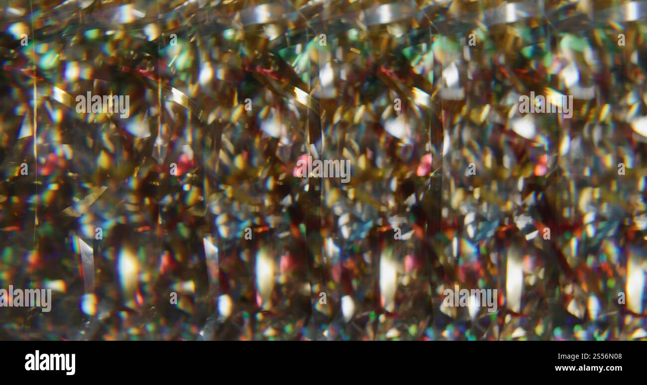 Abstract blur. Blinking flickers. Multicolor golden defocused gleaming ...