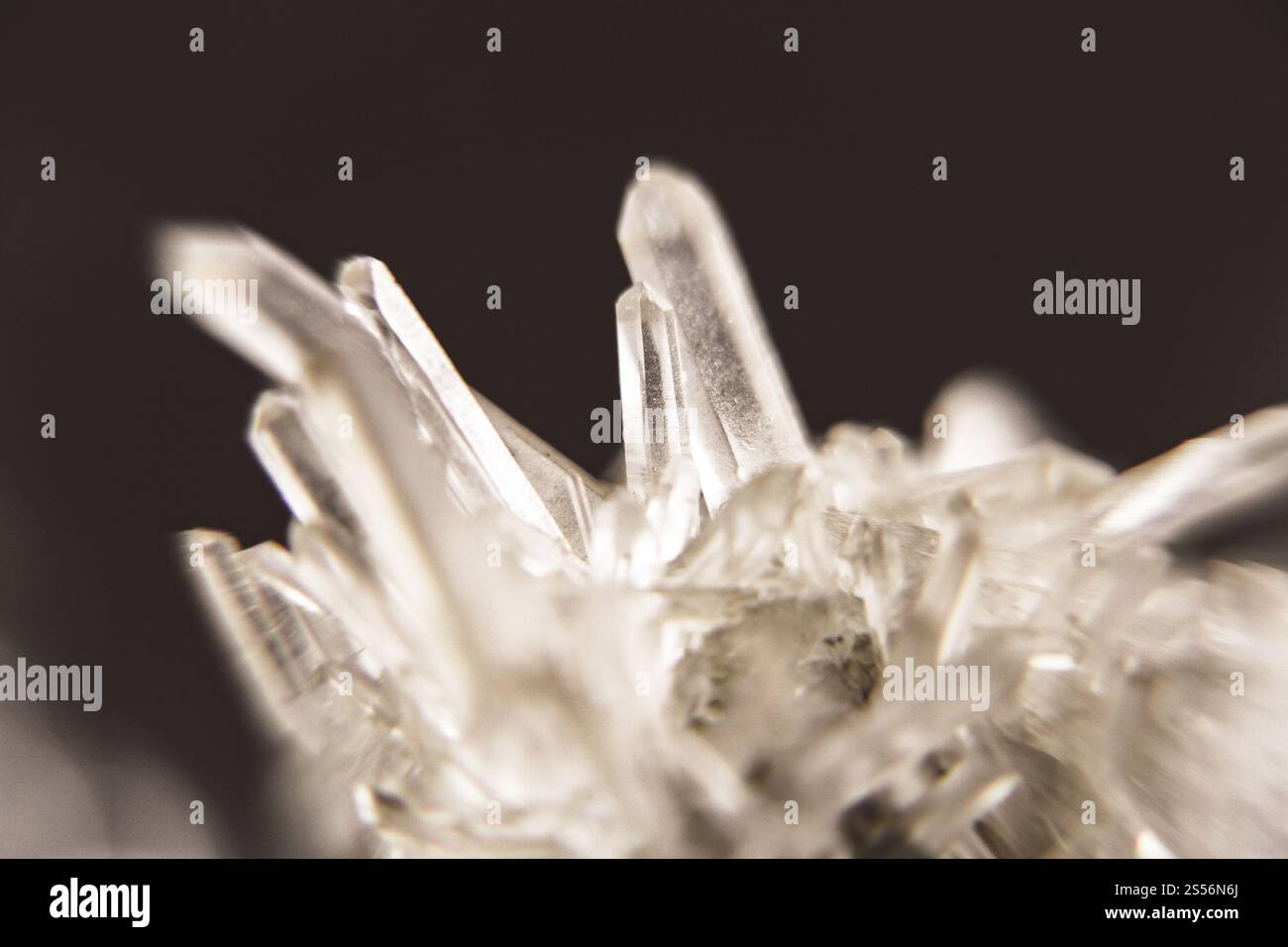 Shiny rock crystal macro view. Abstract texture background. Rock ...