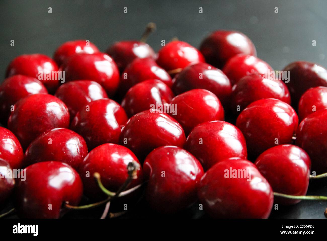 Bunch of organic fresh cherries. Background wallpaper. Fresh cherries ...