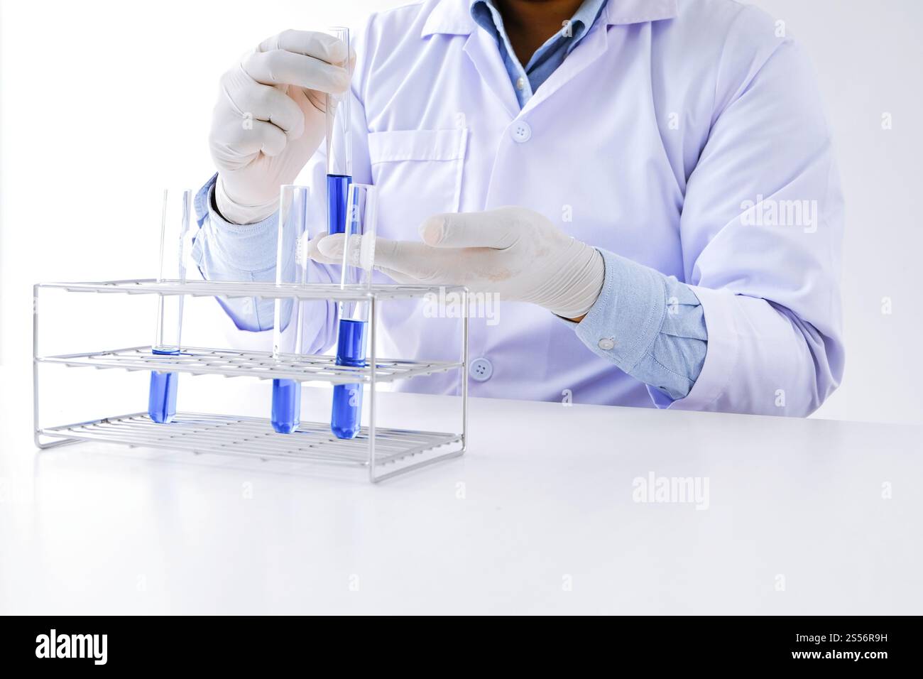 Science innovative Male medical or scientific laboratory researcher ...