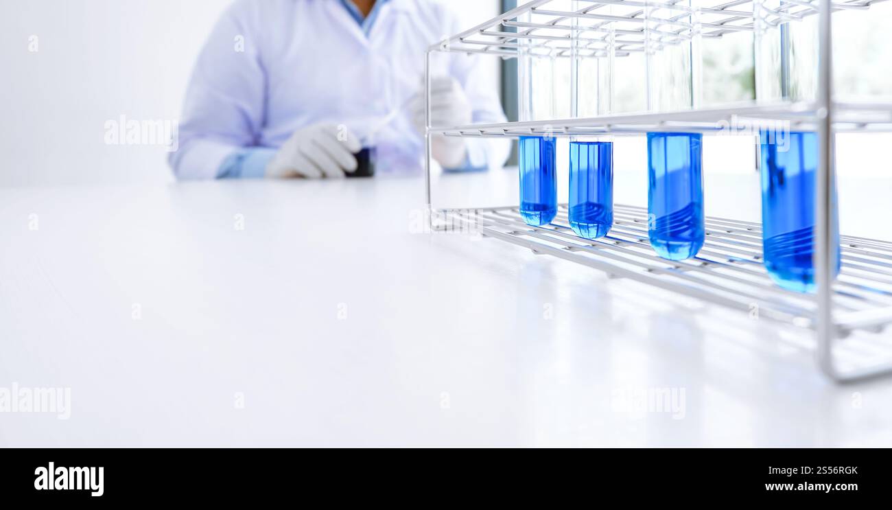 Science innovative Male medical or scientific laboratory researcher ...