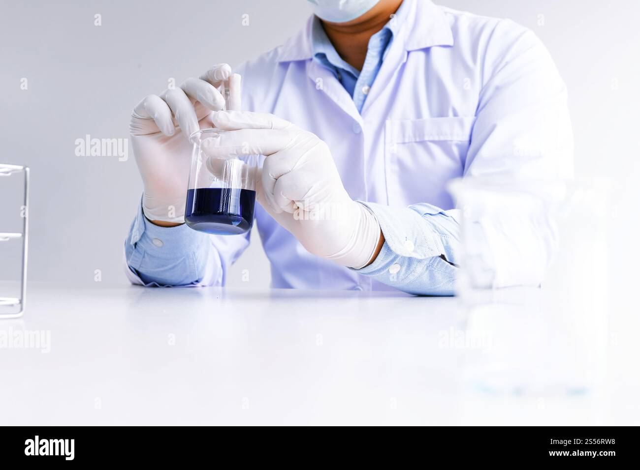 Science innovative Male medical or scientific laboratory researcher ...