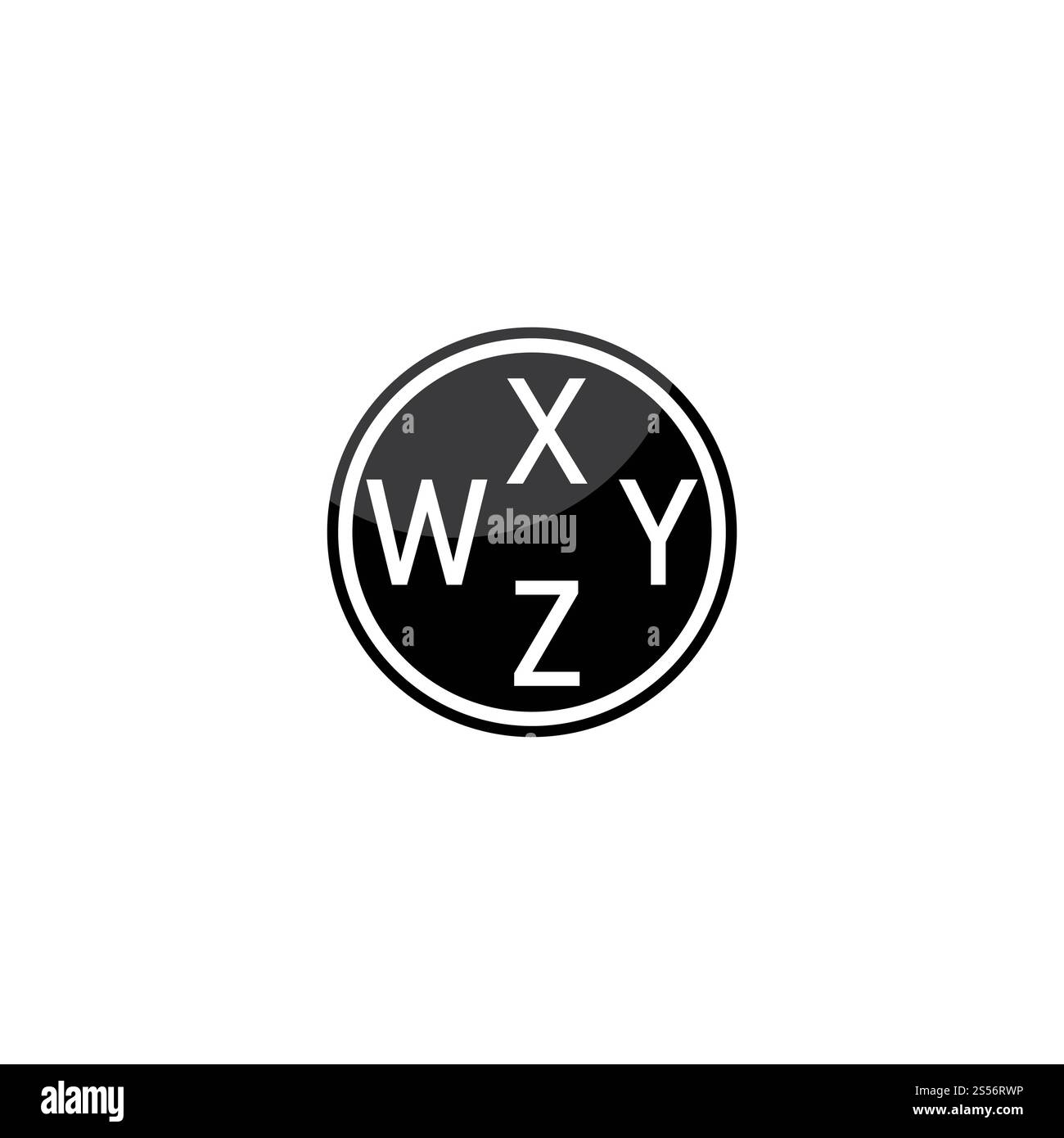 Modern WXYZ Initial letter alphabet font logo vector design Stock Photo ...
