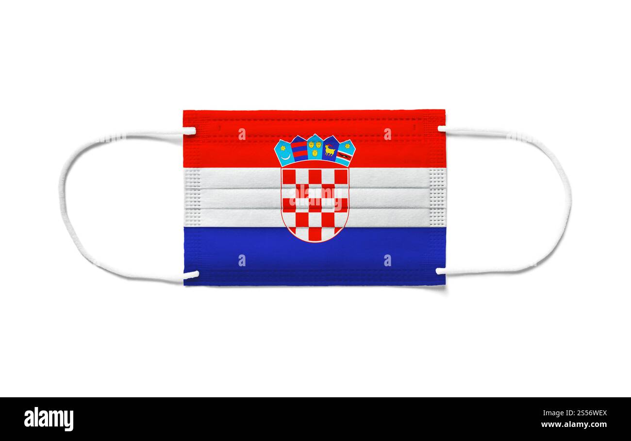 Croatian flag medical mask hi-res stock photography and images - Alamy