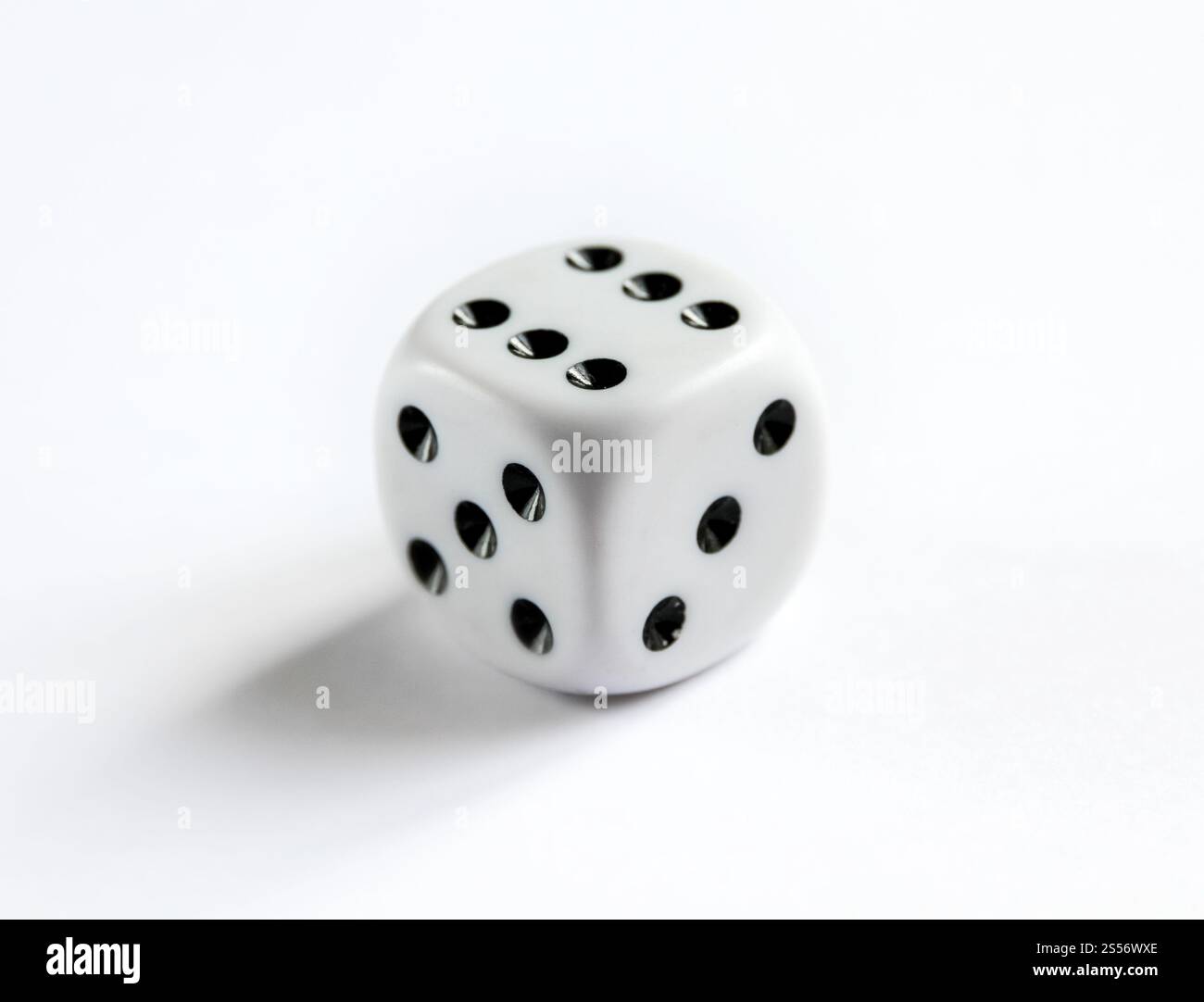 Clean dice isolated on white background. Top view. Clean dice isolated ...