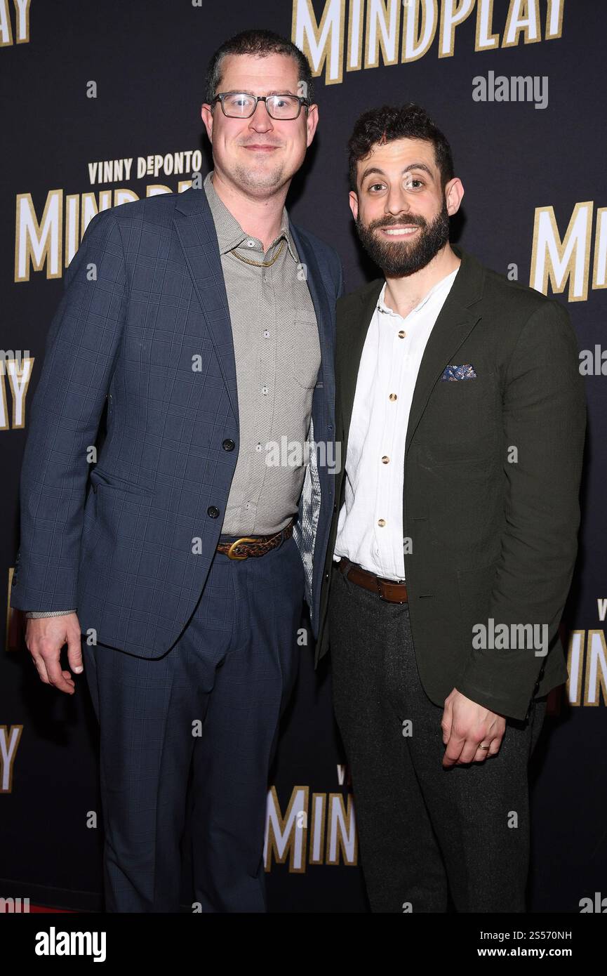 New York, USA. 13th Jan, 2025. (L-R) Andrew Neisler and Vinny DePonto ...