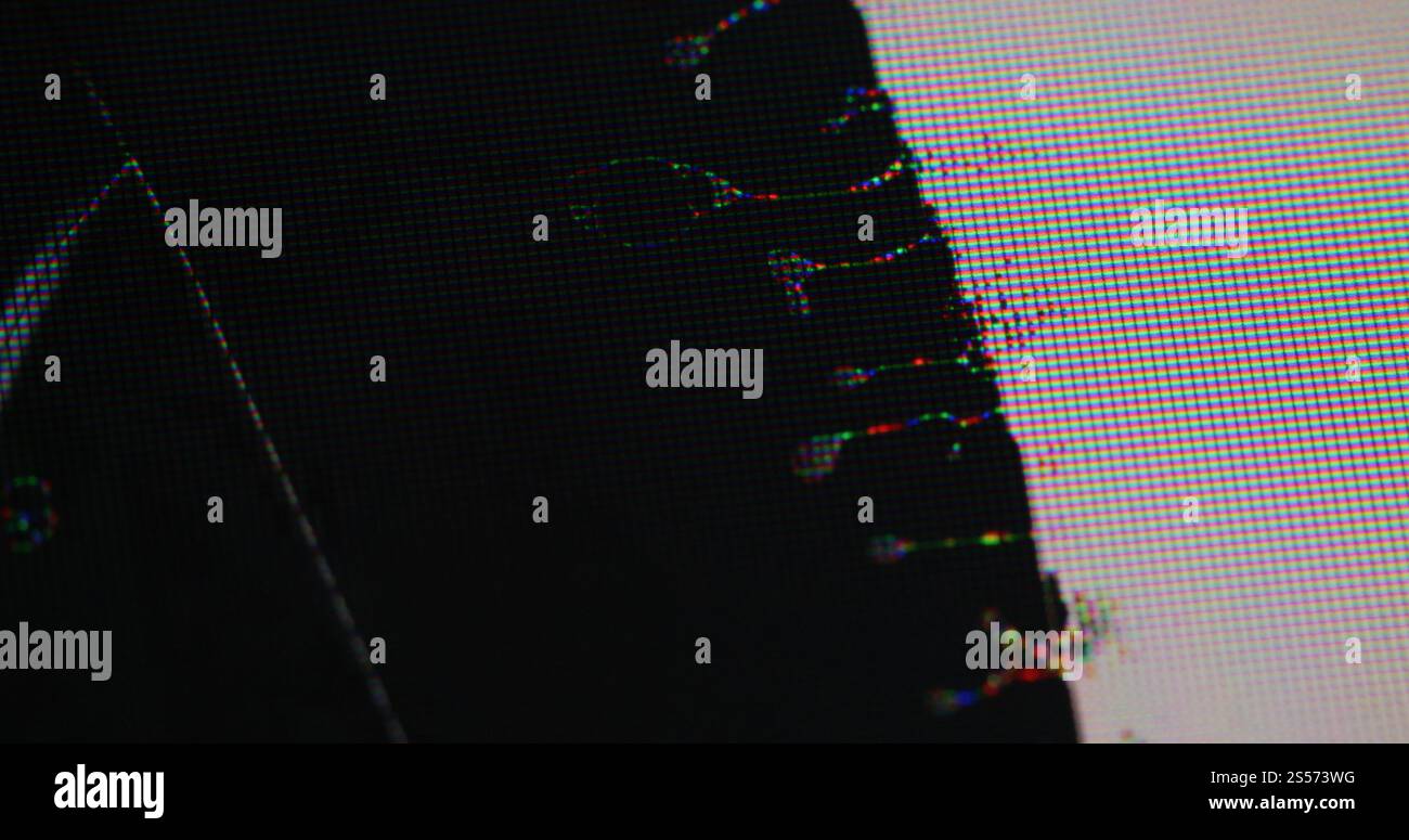 Cracked monitor analog static contrast hi-res stock photography and ...