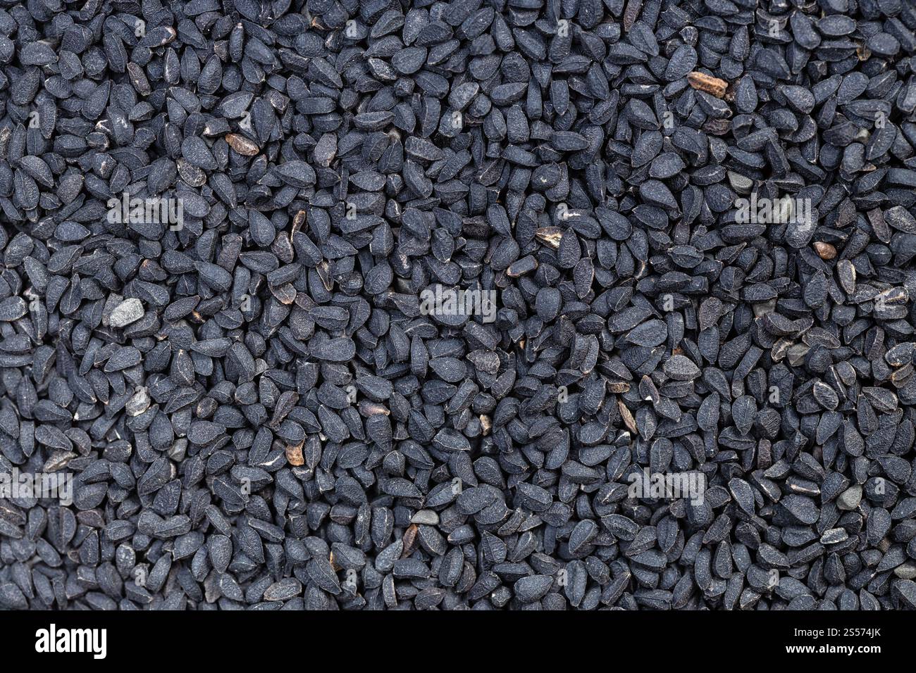 food background - many Nigella sativa seeds (black caraway Stock Photo ...