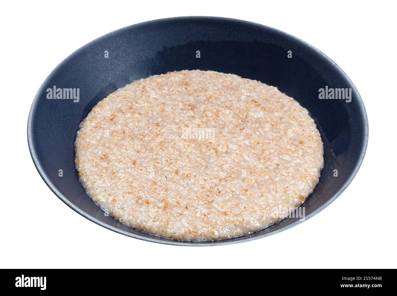 cooked porridge from wheat groats (crushed partly hulled wheat grains ...
