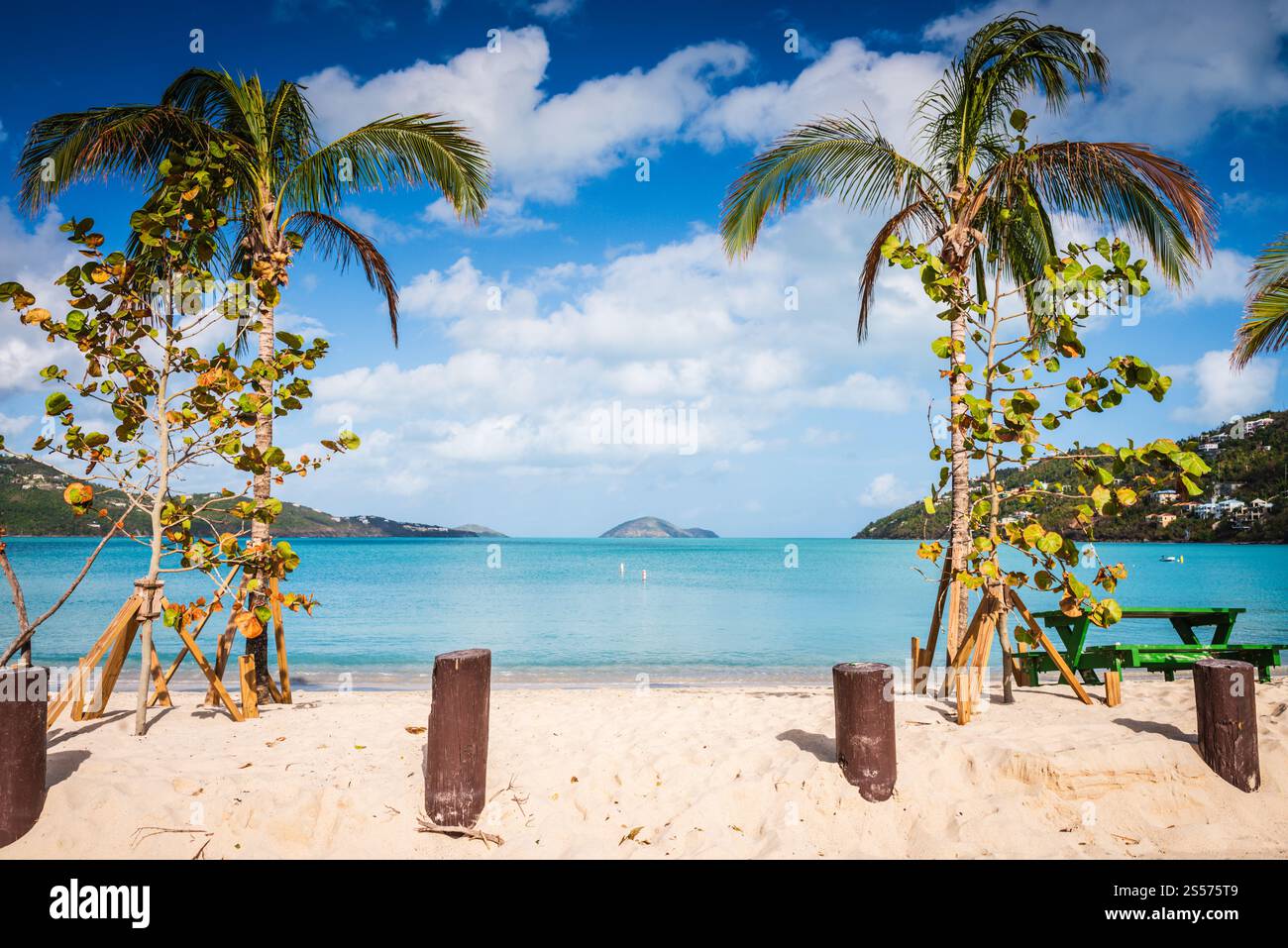Nestled on the north coast of St. Thomas, Magens Bay Beach captivates ...