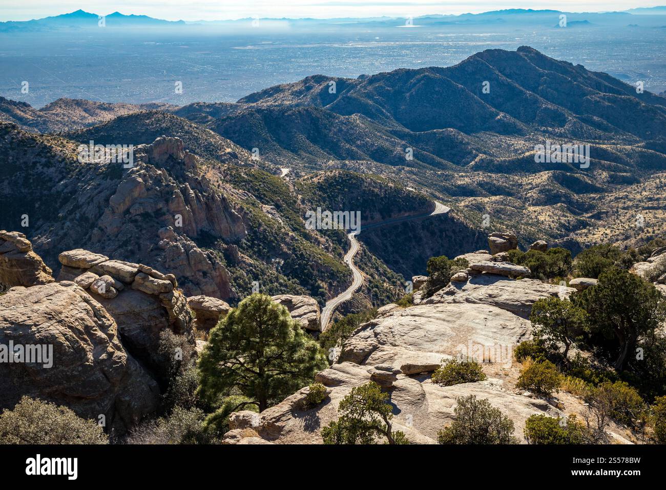The breathtaking view from Windy Point Vista reveals the majestic ...