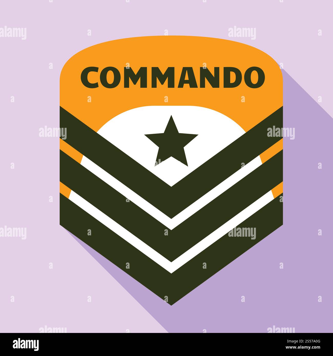 Commando air star logo. Flat illustration of commando air star vector ...