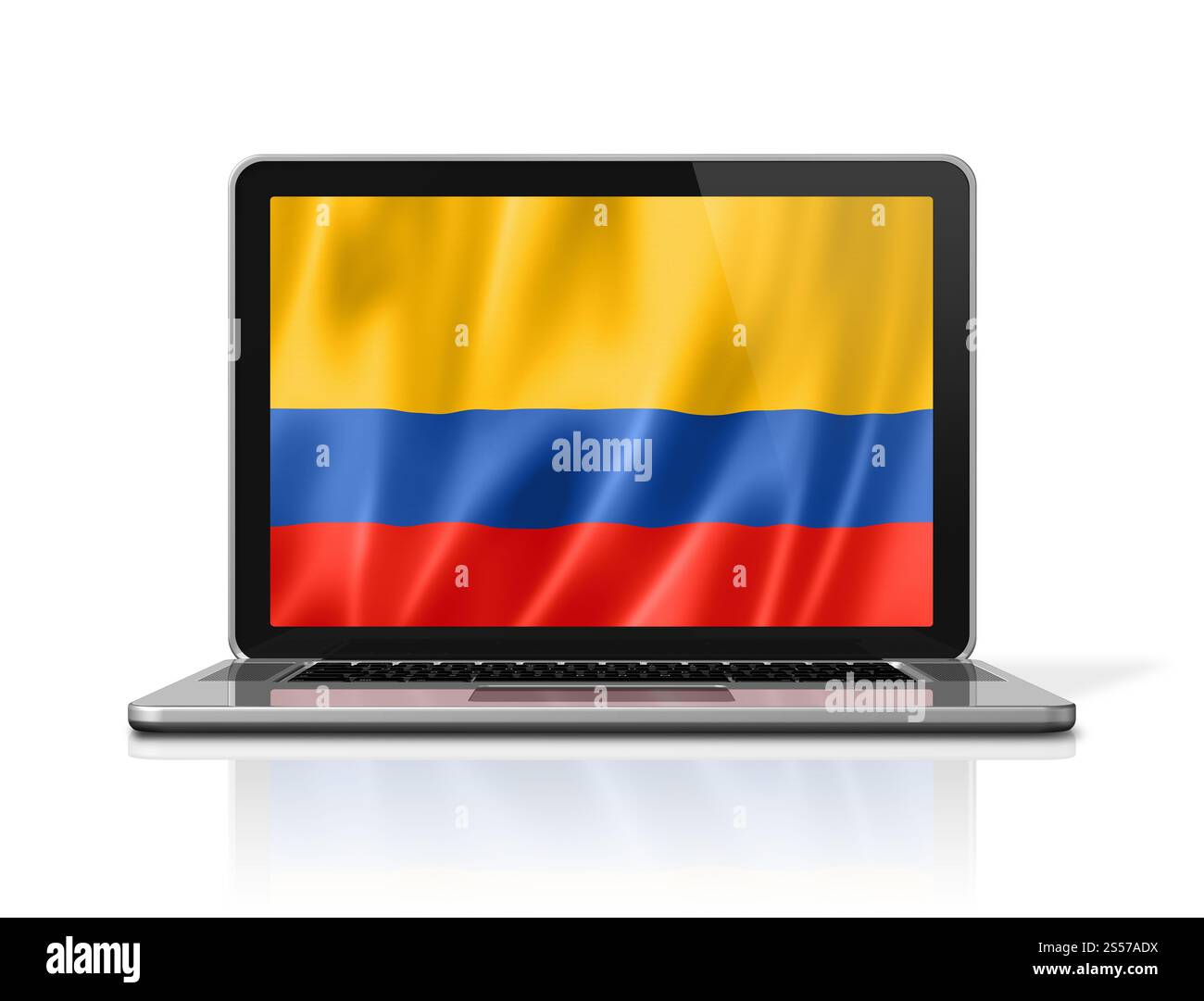 Flag colombia on computer Cut Out Stock Images & Pictures - Alamy