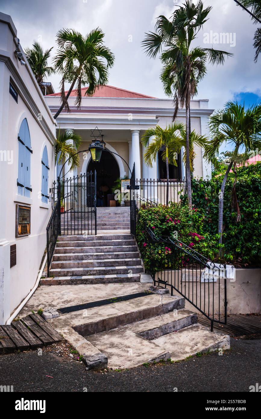 St. Thomas, USVI USA - March 16, 2018: Saint Thomas Synagogue, or The ...