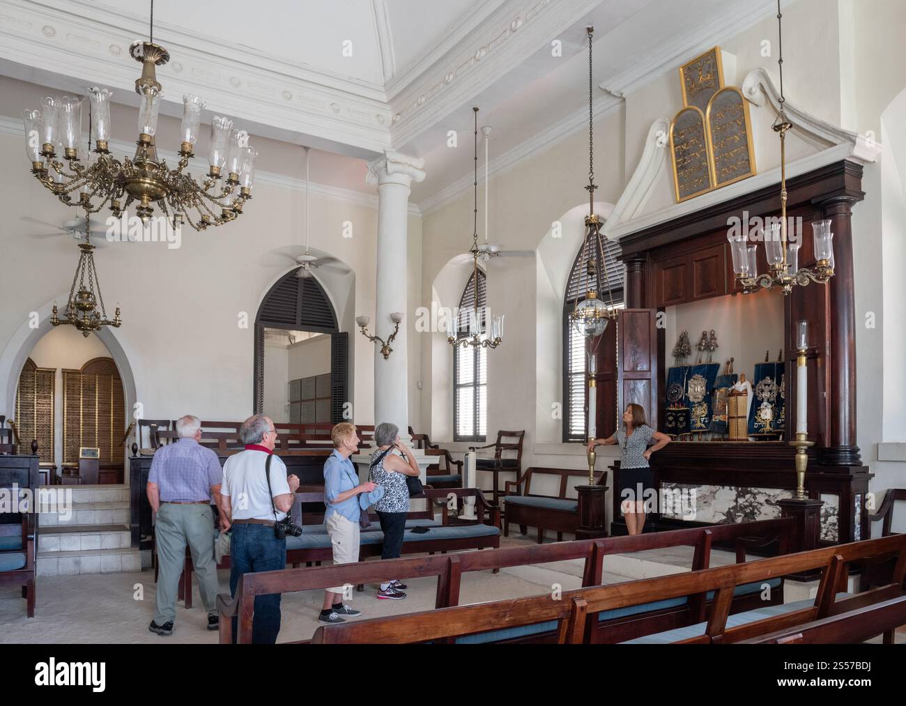 St. Thomas, USVI USA - March 16, 2018: Saint Thomas Synagogue, or The ...