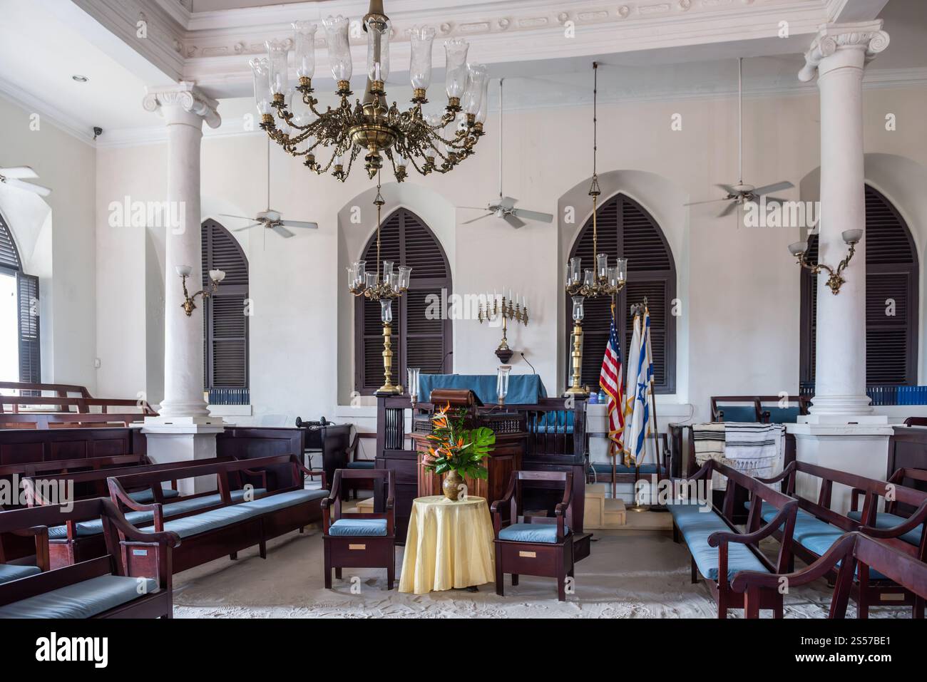 St. Thomas, USVI USA - March 16, 2018: Saint Thomas Synagogue, or The ...