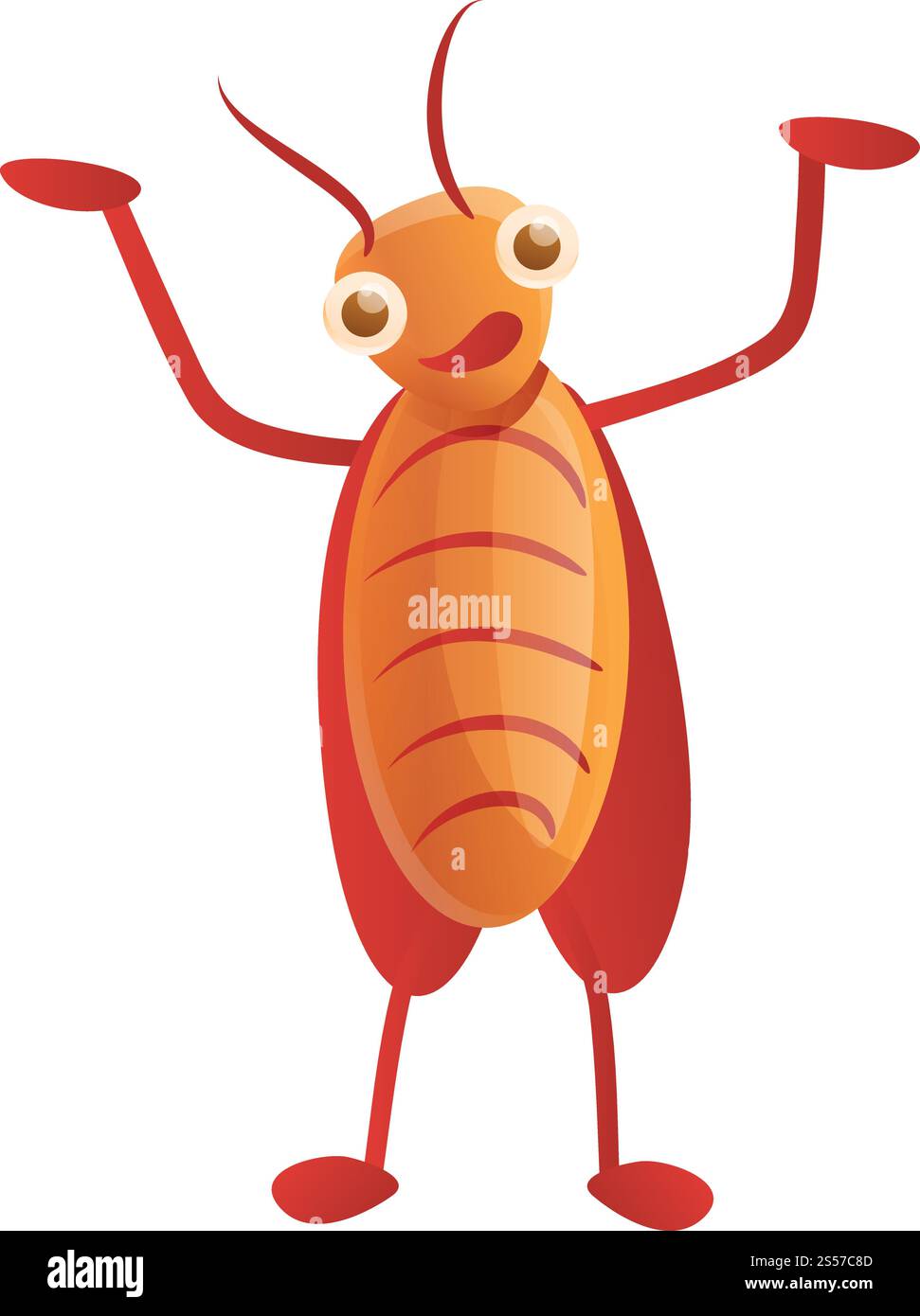 Happy cockroach icon. Cartoon of happy cockroach vector icon for web ...