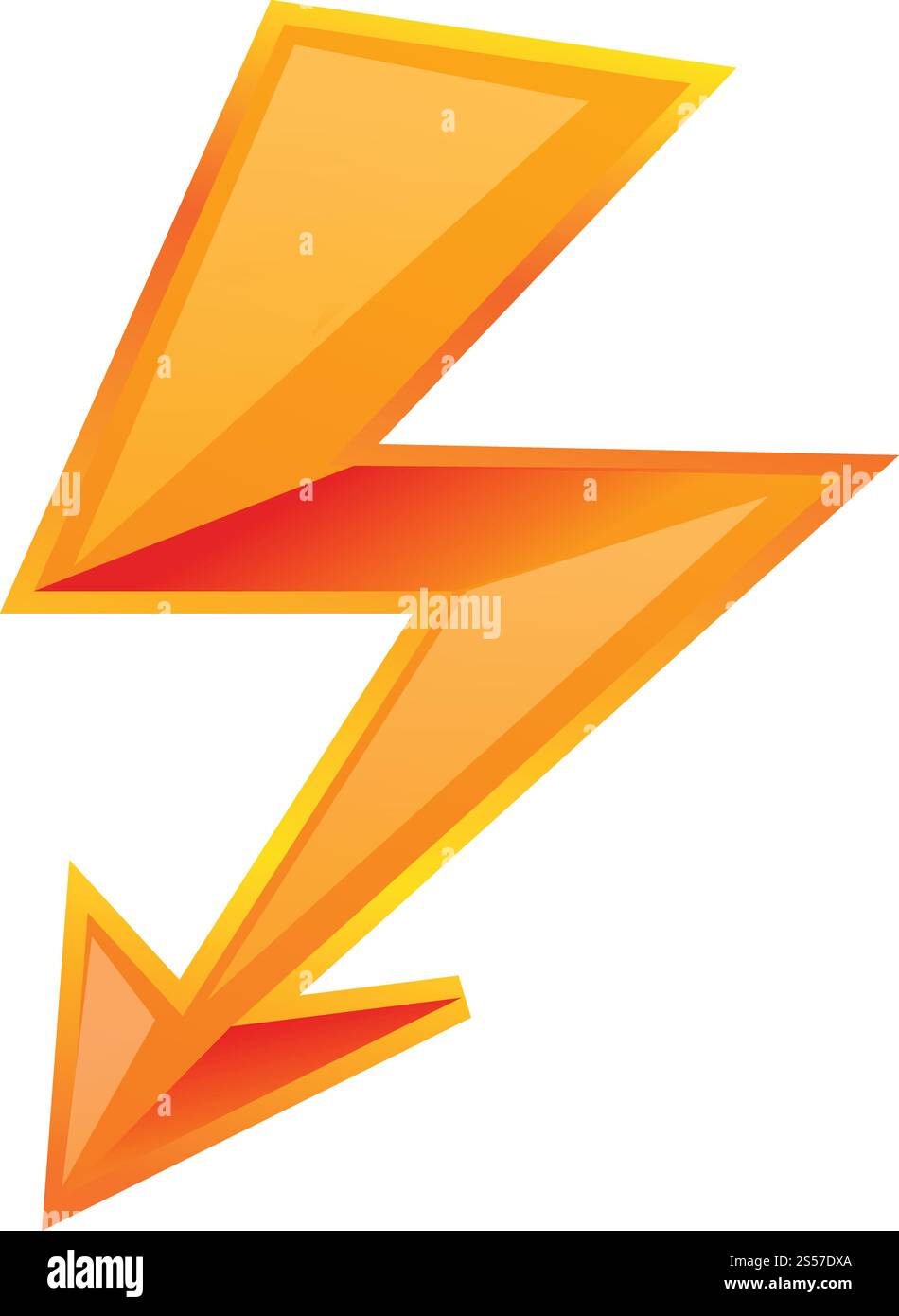 Thunderbolt icon. Cartoon of thunderbolt vector icon for web design ...
