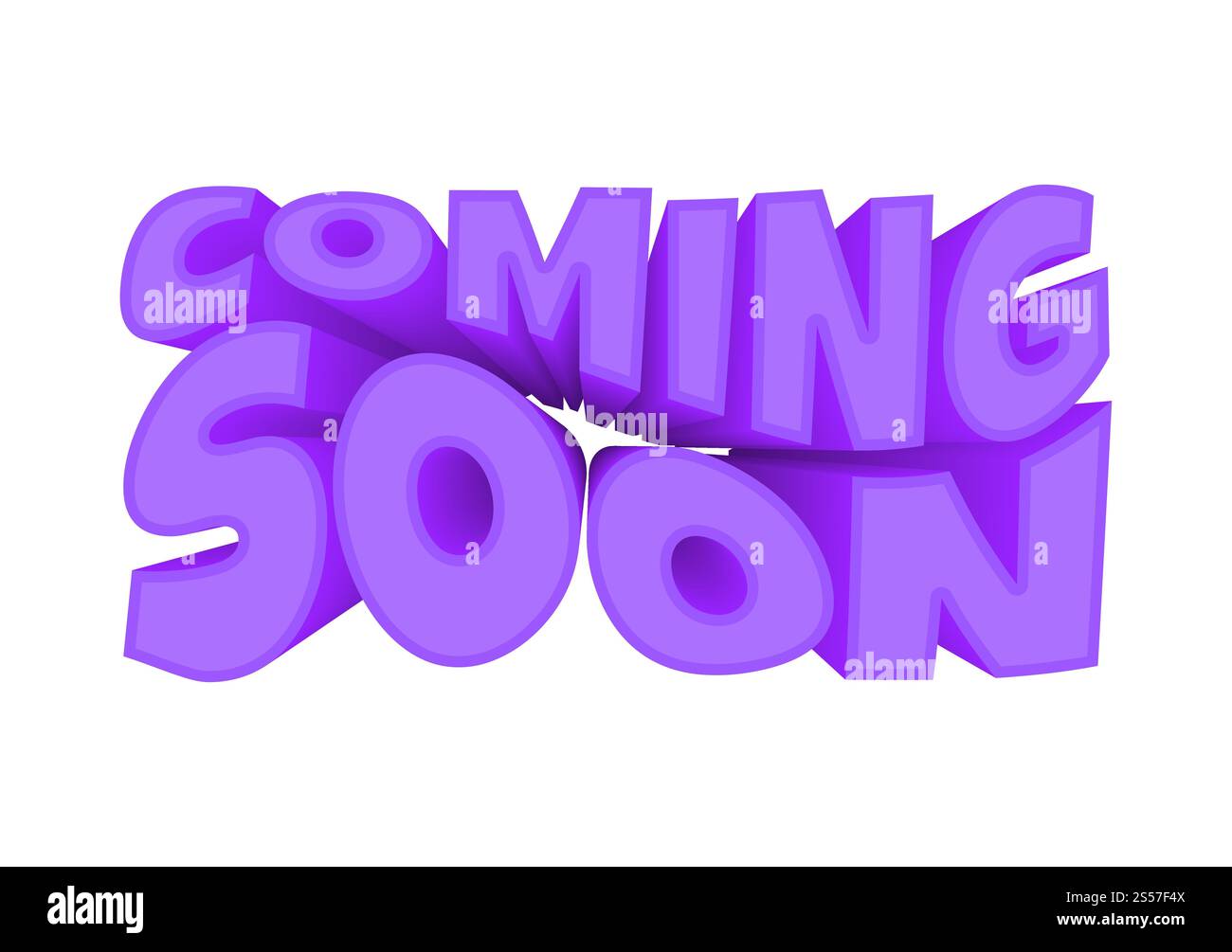 3D Coming Soon background Vector Illustration. Business Advertising ...