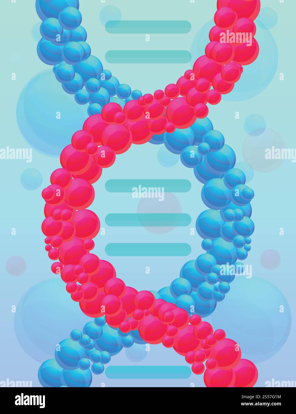 Dna concept banner. Cartoon illustration of dna vector concept banner ...