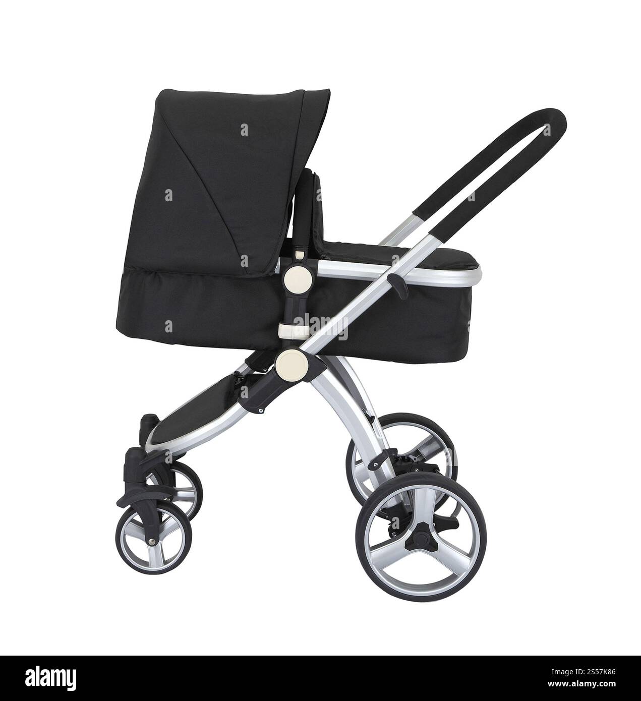 A modern pram isolated on white background Stock Photo - Alamy