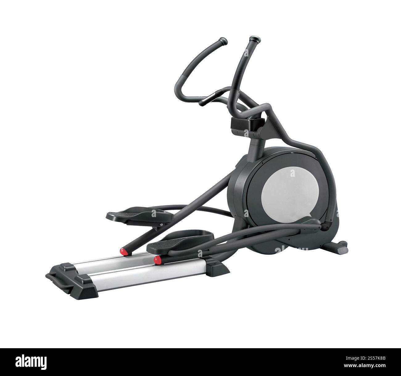 Elliptical gym machine isolated on white background. Elliptical gym ...