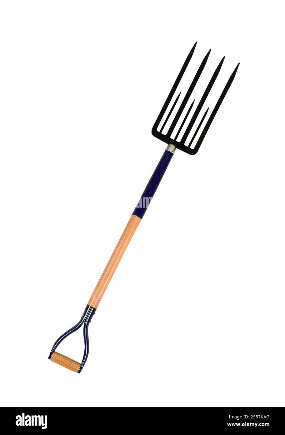 garden tool pitchfork isolated on white background. garden tool ...