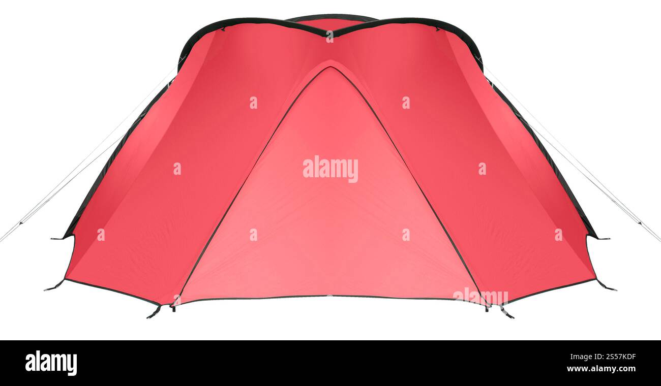 red tent isolated on white background. red tent Stock Photo - Alamy