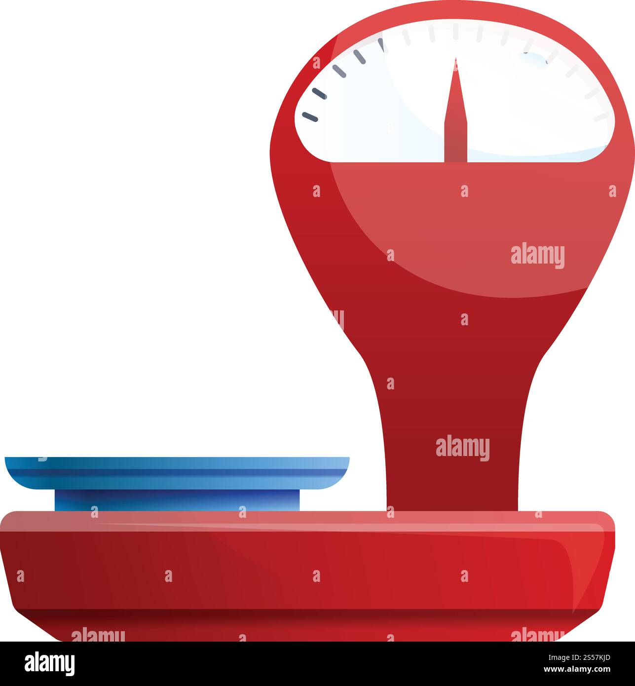 Retro red scales icon. Cartoon of retro red scales vector icon for web ...